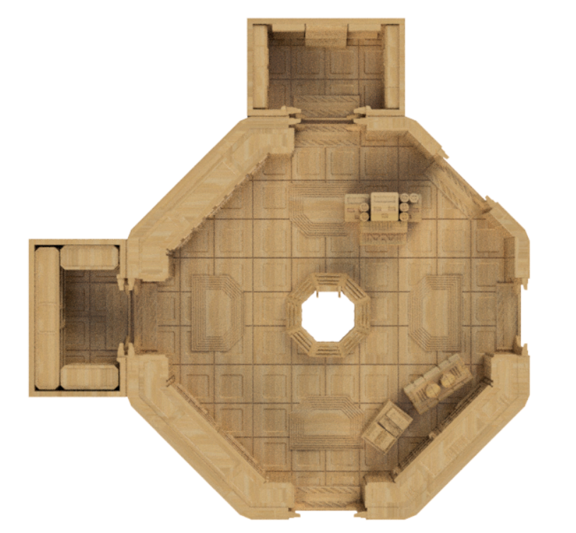 U.S.S. Nostrom - Large Octagon 3-Way – Lv427Designs