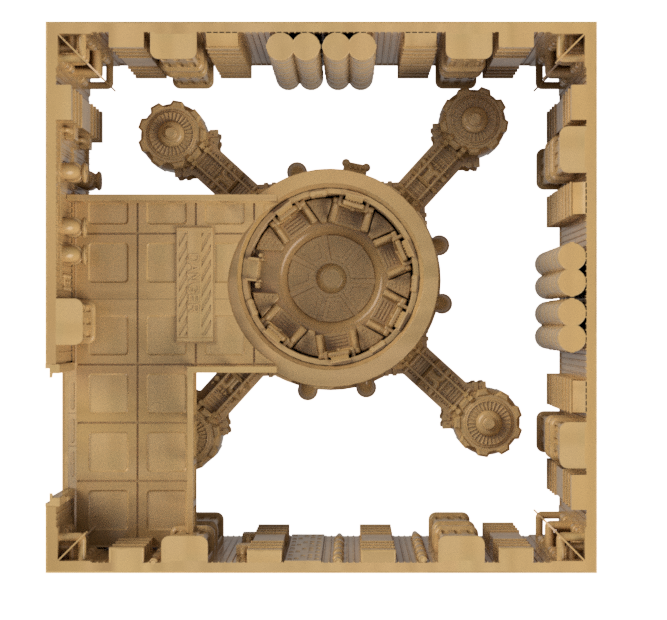 Large Upper Escape Pod Bay | Modular Sci-Fi Terrain STL – Lv427Designs