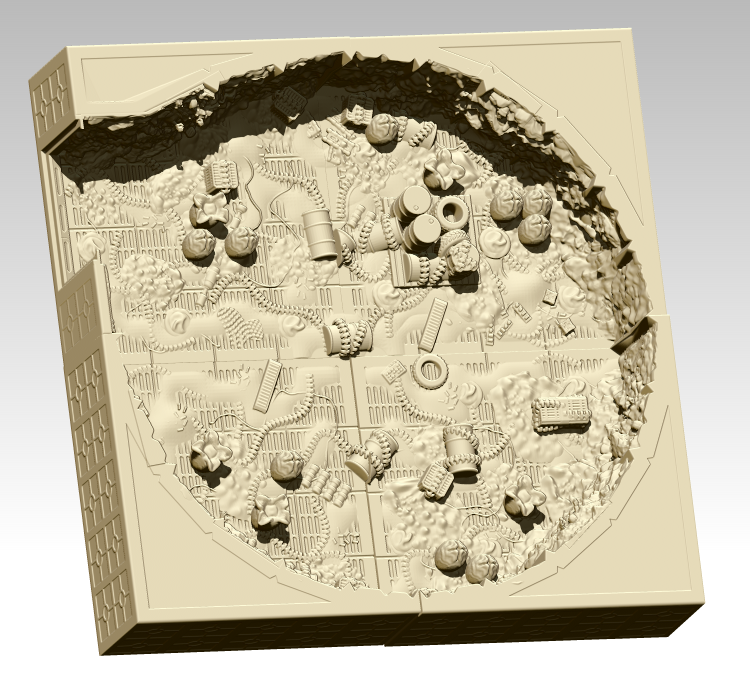 Alien Circular Den with Colonists – Lv427Designs